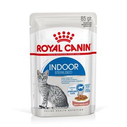 Royal Canin INDOOR Sterilised Katzen-Nassfutter f&uuml;r Wohnungskatzen 12x85g