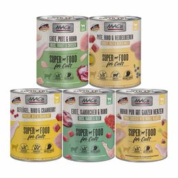 MAC's Cat Fleischmen&uuml; Mixpaket 1 Katzen-Nassfutter getreidefrei 30x800g
