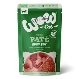 WOW Cat Adult Huhn Pur Katzen-Nassfutter getreidefrei 12x125g