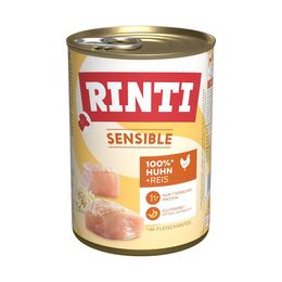 Rinti Sensible Huhn & Reis Hunde-Nassfutter sojafrei 12x400g