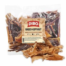 DIBO Rinderkopfhaut Hundesnacks nat&uuml;rliche Zahnb&uuml;rste 500g
