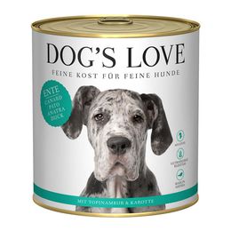DOG&rsquo;S LOVE Dog's Love Adult Ente Hunde-Nassfutter Mono-Protein 6x800g