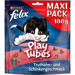 FELIX Play Tubes Katzensnacks Truthahn & Schinken 5x180g