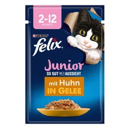 FELIX So gut wie es aussieht Junior mit Huhn Katzen-Nassfutter ohne Konservierungsstoffe 26x85g