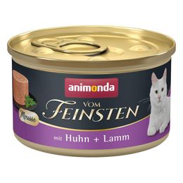 12x85g animonda vom Feinsten Mousse mit Huhn + Lamm