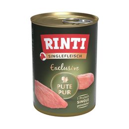 Rinti Singlefleisch Exclusive Pute pur Hunde-Nassfutter getreidefrei 12x400g