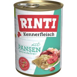Rinti Kennerfleisch mit Pansen Hunde-Nassfutter getreidefrei 12x400g