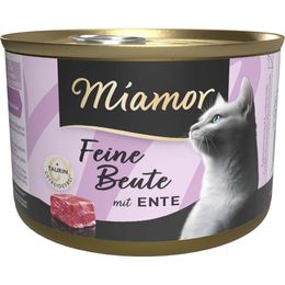 Miamor Feine Beute Ente Katzen-Nassfutter getreidefrei 12x185g