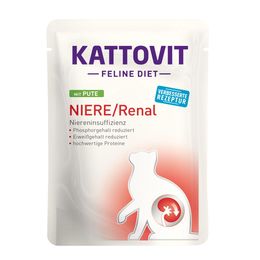 Kattovit Niere/Renal Pute Katzen-Nassfutter Niereninsuffizienz 24x85g