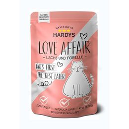 Hardys Love Affair Lachs & Forelle Katzen-Nassfutter getreidefrei 12x100g