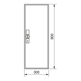 Hager Z&auml;hlerschrank,universZ 800x300x205,IP44 ZB11S)