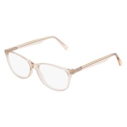 Fielmann JIL 026 CL Brille Damen | Fassung: Vollrand, Oval, Beige Transparent