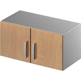 Sch&auml;fer Shop Sch&auml;fer Shop Genius Aufsatzschrank TETRIS SOLID, Stahlkorpus, 1 OH, B 800 mm, Buche-Dekor/wei&szlig;alu
