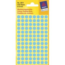 Avery Zweckform Markierungspunkte 3011, blau