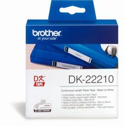 Brother Endlos-Etikett DK-22210, 29 mm x 30,48 m, Papier wei&szlig;