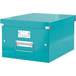 Leitz&reg; Ablage- und Transportbox Serie Click + Store, mittel, f&uuml;r DIN A4, eisblau