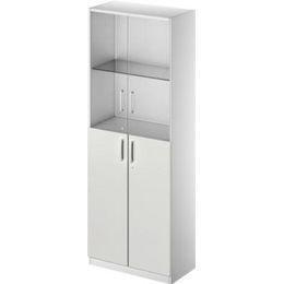 Sch&auml;fer Shop Sch&auml;fer Shop Genius Kombischrank TETRIS SOLID, 5 OH, Glas- und Fl&uuml;gelt&uuml;ren, B 800 mm, abschlie&szlig;bar