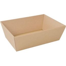 Colompac Geschenkkorb SAWP 181.705, rechteckig, gro&szlig;, L 373 x B 285 x H 120 mm, Wellpappe, kraft-braun, 1 St&uuml;ck