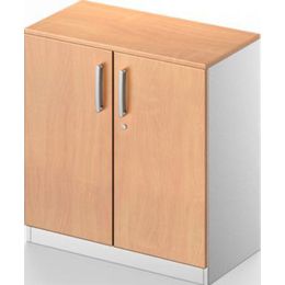 Sch&auml;fer Shop Sch&auml;fer Shop Genius Fl&uuml;gelt&uuml;renschrank TETRIS SOLID, 2 OH, B 800 mm, abschlie&szlig;bar, mit Abdeckplatte