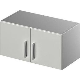 Sch&auml;fer Shop Sch&auml;fer Shop Genius Aufsatzschrank TETRIS SOLID, Stahlkorpus, 1 OH, B 800 mm, lichtgrau/wei&szlig;alu