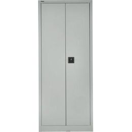 Sch&auml;fer Shop Sch&auml;fer Shop Pure Stahlschrank, aus Stahl, 4 B&ouml;den, 5 OH, abschlie&szlig;bar, B 800 x T 400 x H 1935 mm, lichtgrau RAL 7035
