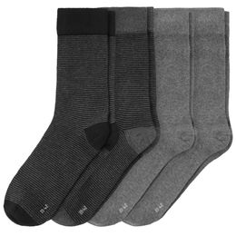 VanVaan 4 Paar Herren Socken im Muster-Mix