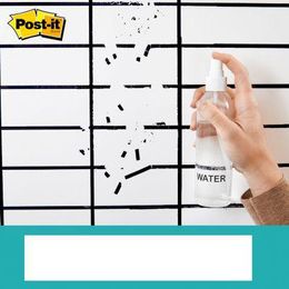 Whiteboardfolie Post-it&reg; Flex Write Surface, selbstklebend, beschreibbar, Mikrofasertuch & Spr&uuml;hflasche, 1 Blatt auf Rolle, B 1220 x H 1830 mm, wei&szlig;