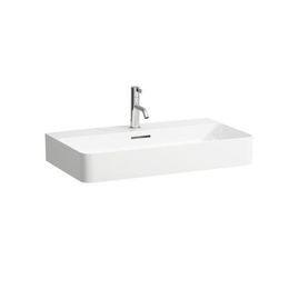 Laufen Val Aufsatz-Waschtisch H8162857571041 75 x 42 cm, wei&szlig; matt, mit Hahnloch und &Uuml;berlauf