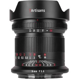 7Artisans 9mm f5,6 Canon RF -53,90&euro; 10% NEW YEAR RABATT 485,10 Effektivpreis