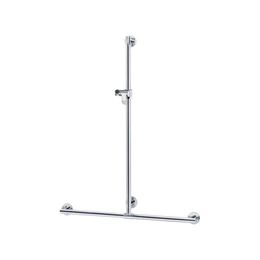 KEUCO Duschhandlauf Plan Care 34914170611 mit Brausestange,Alu silber-eloxiert/vc,400/1100mm