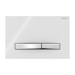 Geberit Sigma 50 Square Betätigungsplatte 115788112 weiß-alpin, für 2-Mengen-Spülung