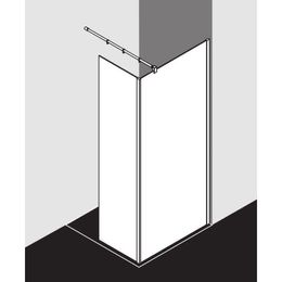 Kermi Xb Glasanlage XBWIW10020VAK 98-100x200cm, silber hochglanz, ESG klar