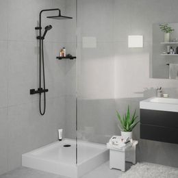 Hansgrohe Vernis Shape 240 1jet Showerpipe 26429670 mit EcoSmart, mit Thermostat, mattschwarz