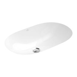 Villeroy & Boch Villeroy und Boch O.novo Unterbau-Waschtisch 41625001 53 x 32 cm, wei&szlig;, ohne Hahnloch, mit &Uuml;berlauf