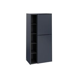 Villeroy & Boch Villeroy und Boch Subway 3.0 Mittelschrank C59901VQ 57,4x120x36,2cm, Schanier rechts/Griff Volcano black, marine blue