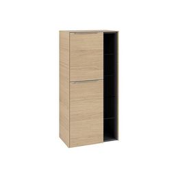 Villeroy & Boch Villeroy und Boch Subway 3.0 Mittelschrank C59800VJ 57,4x120x36,2cm, Schanier links/Griff Aluminium gl&auml;nzend, nordic oak