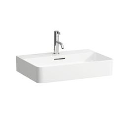 Laufen Val Aufsatz-Waschtisch H8162837571041 60 x 42 cm, wei&szlig; matt, mit Hahnloch und &Uuml;berlauf