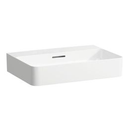 Laufen Val Aufsatz-Waschtisch H8162837571091 60 x 42 cm, wei&szlig; matt, ohne Hahnloch, mit &Uuml;berlauf