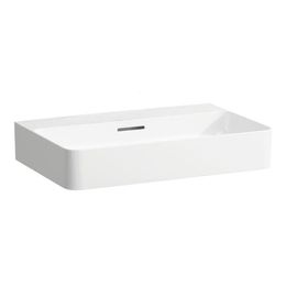 Laufen Val Aufsatz-Waschtisch H8162847571091 65 x 42 cm, wei&szlig; matt, ohne Hahnloch, mit &Uuml;berlauf