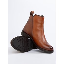 JOLANA & FENENA JOLANA & FENENA Leder-Boots in Hellbraun - 68% | Gr&ouml;&szlig;e 36 | Damen-stiefel