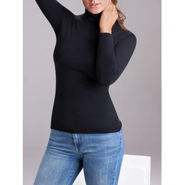 COTONELLA Longsleeve in Schwarz - 18% | Gr&ouml;&szlig;e M | Damen-tops