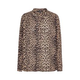 Ilse Jacobsen Bluse in Hellbraun/ Schwarz - 66% | Gr&ouml;&szlig;e 42 | Damen-blusen