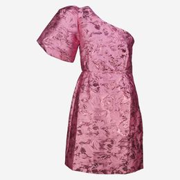 Freebird Rosafarbenes One-Shoulder Minikleid