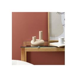 THE HOME DECO FACTORY Vase "Arty" in Beige - (H)12,5 x &Oslash; 16 cm - 45% | Kerzen-vasen