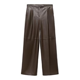 Mango Pleat-Front Pants 'Riga' female Brown size 38