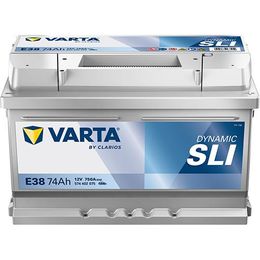 Varta Starterbatterie DYNAMIC SLI 12 V, 74 Ah, 750 A 12V 74Ah 750A für RENAULT VW SEAT FIAT AUDI FORD PORSCHE BENTLEY CHEVROLET OPEL NISSAN 6777172 91