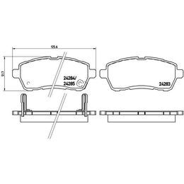 Brembo Bremsensatz-Vorderachse COATED DISC LINE / STANDARD Bremsensatz, Scheibenbremse vorne rechts links innenbel&uuml;ftet 258mm f&uuml;r MITSUBISHI SUZUKI CH