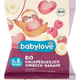 Babysnack Knusperherzen Himbeere Banane, ab dem 8. Monat babylove