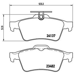 Brembo Bremsensatz-Vorn und hinten Bremsensatz, Scheibenbremse vorne rechts links innenbel&uuml;ftet 340mm f&uuml;r MITSUBISHI CITRO&Euml;N (DF-PSA) PEUGEOT SAAB JAG