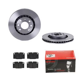 Brembo Bremsensatz-Vorderachse IJDTIDFU12 Bremsensatz, Scheibenbremse vorne rechts links innenbel&uuml;ftet 256mm f&uuml;r BEDFORD PONTIAC VAUXHALL OPEL 9025054
